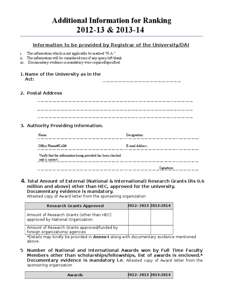 Hec Ranking Criteria | PDF | Academic Publishing | Patent