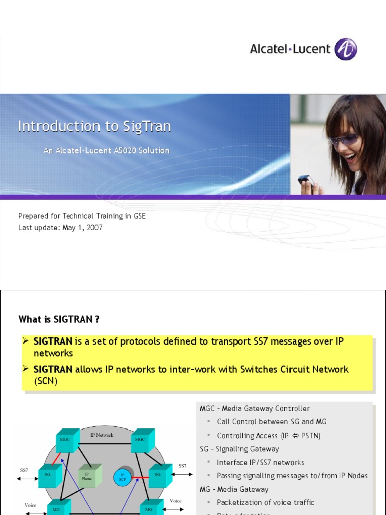 SIGTRAN Overview Training | PDF | Internet Protocols | Transmission Control Protocol