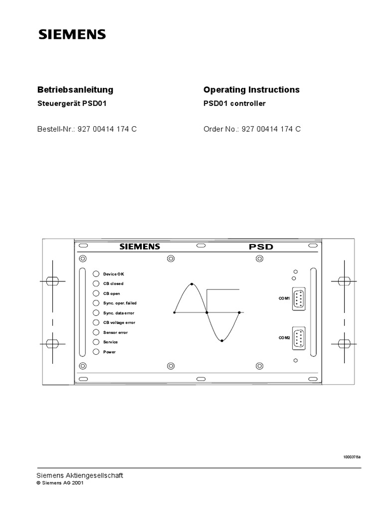 Operating Instruction PSD1 | PDF