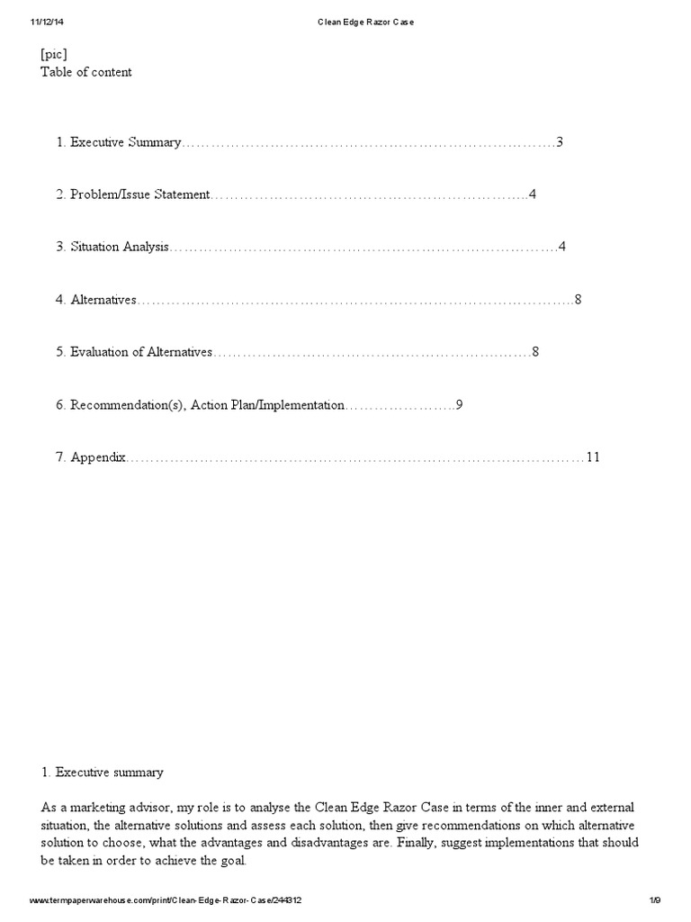 Clean Edge Razor Case | PDF | Razor | Brand