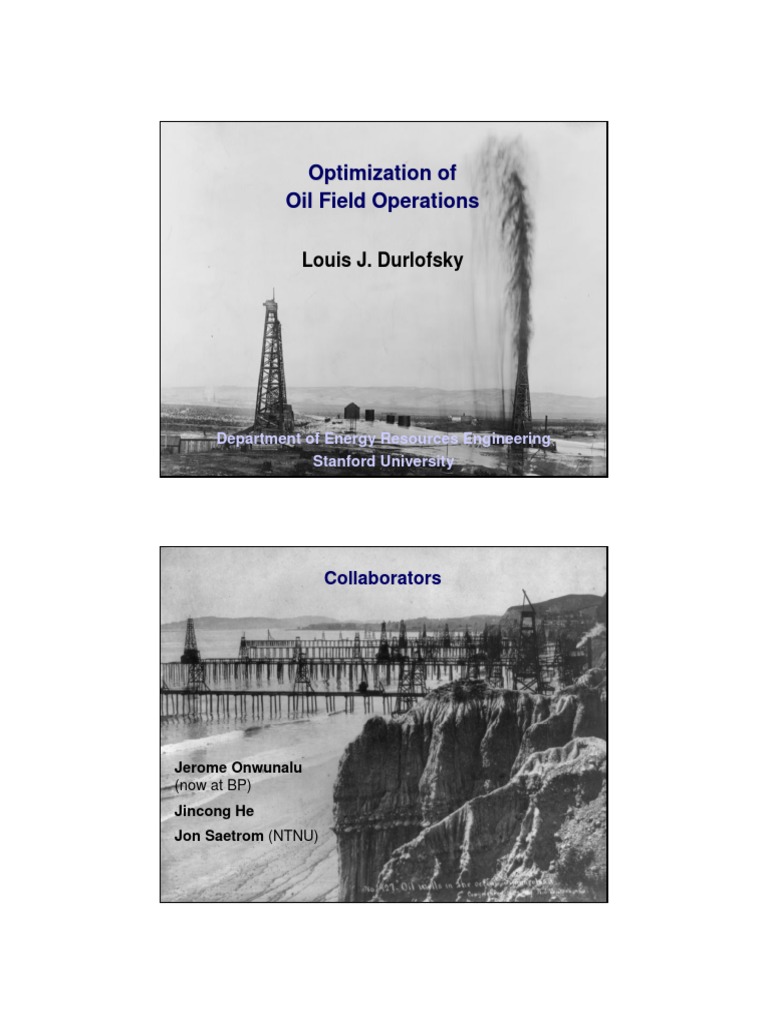 Optimizing Oil Field Operations | PDF | Mathematical Optimization ...