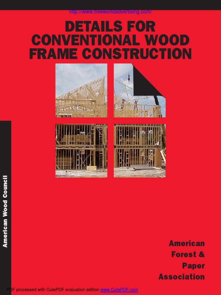 Conventional Wood Frame Construction | PDF | Framing (Construction ...