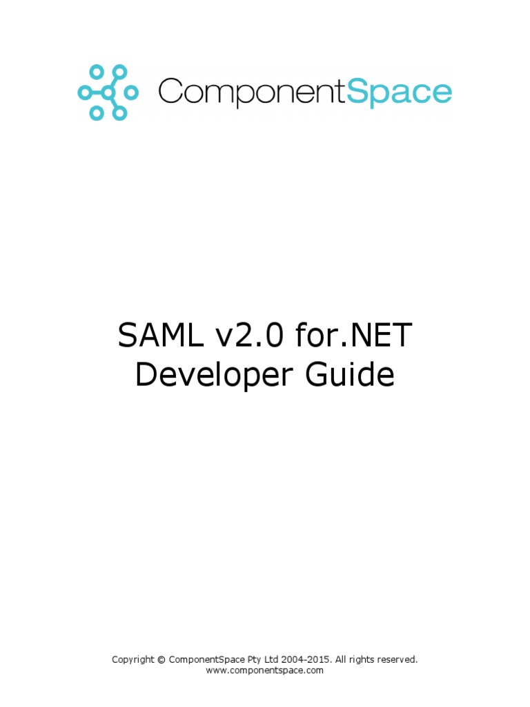 SAML v2.0 Developer Guide | PDF | Public Key Cryptography | Computer Network Security