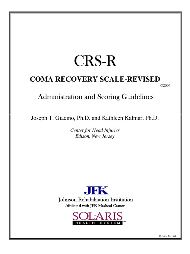 CRS-R: Coma Recovery Scale-Revised | PDF | Business
