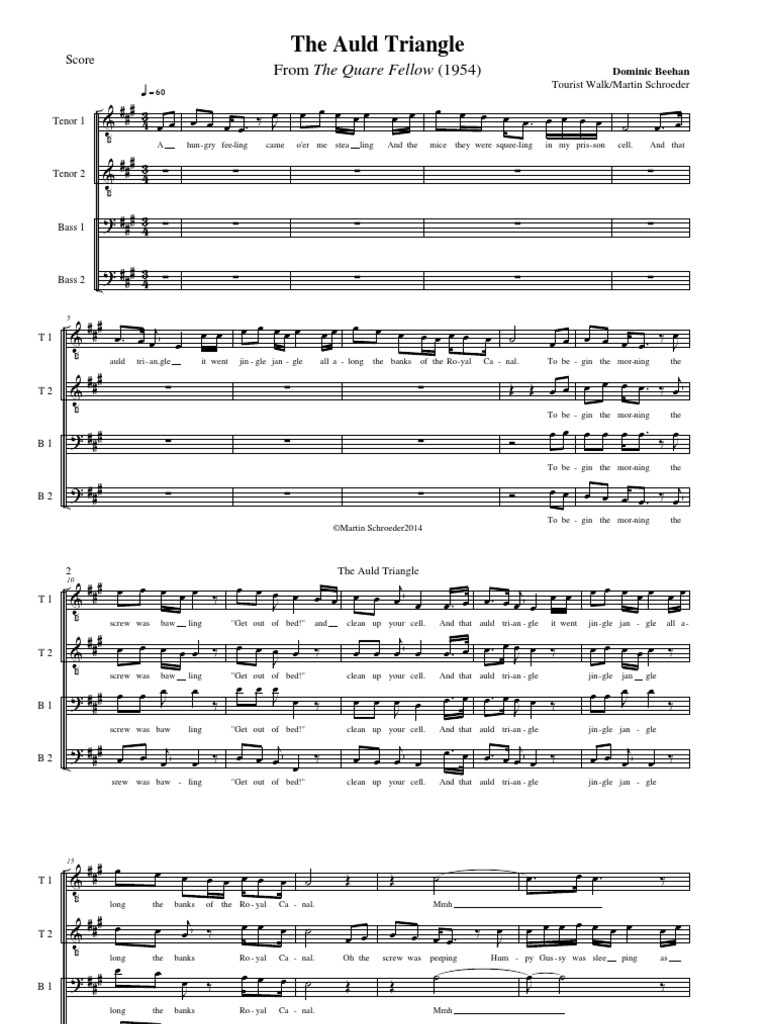 The Auld Triangle - a capella quartet | Entertainment (General) | Music