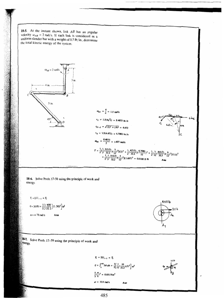 Dynamics CH18 Solution | PDF