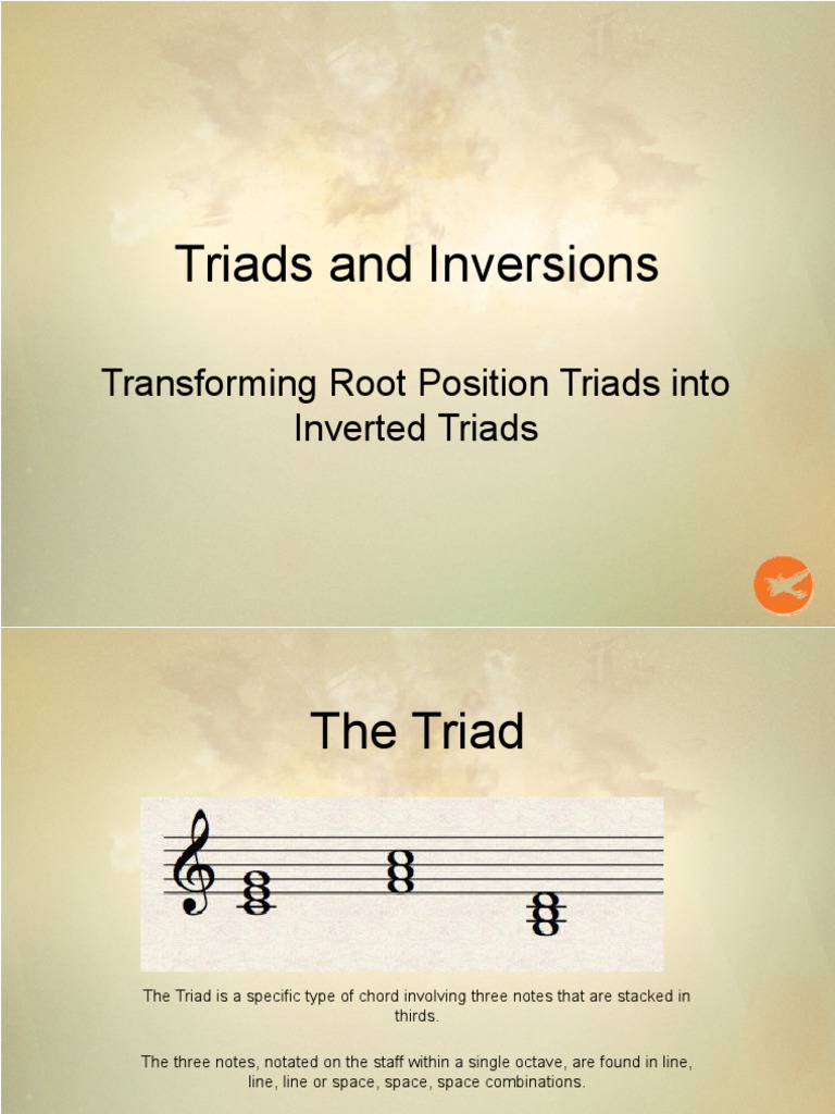 Introduction To Triads and Inversions | PDF | Chord (Music) | Musicology