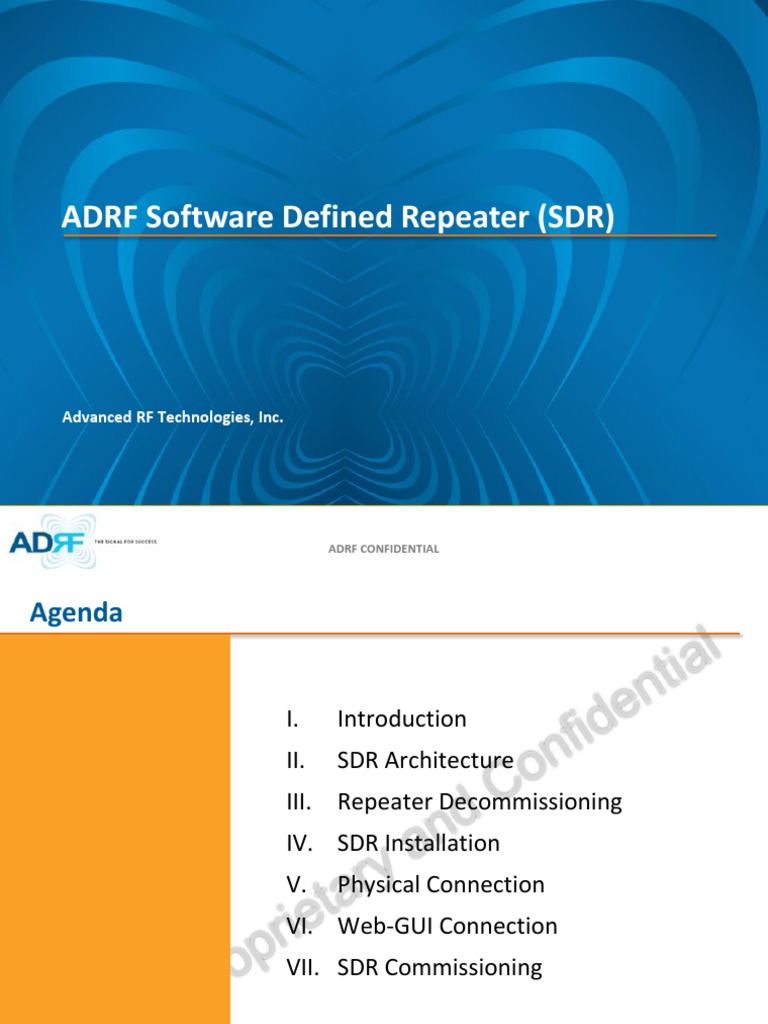 ADRF SDR Training | PDF | Antenna (Radio) | Ethernet