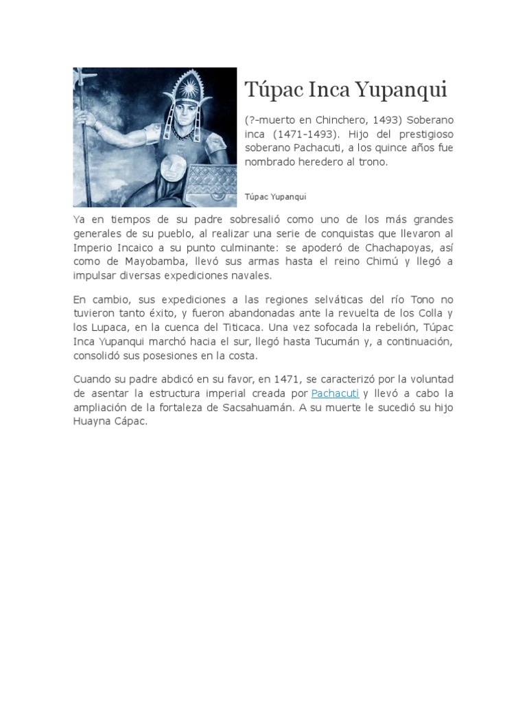 Túpac Inca Yupanqui | Imperio Inca | Conflicto armado