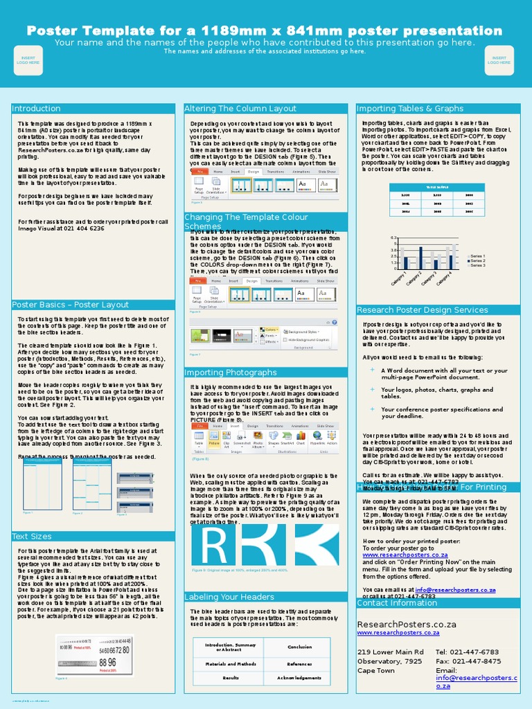 A0 Poster Template Guide | PDF | Page Layout | Typefaces