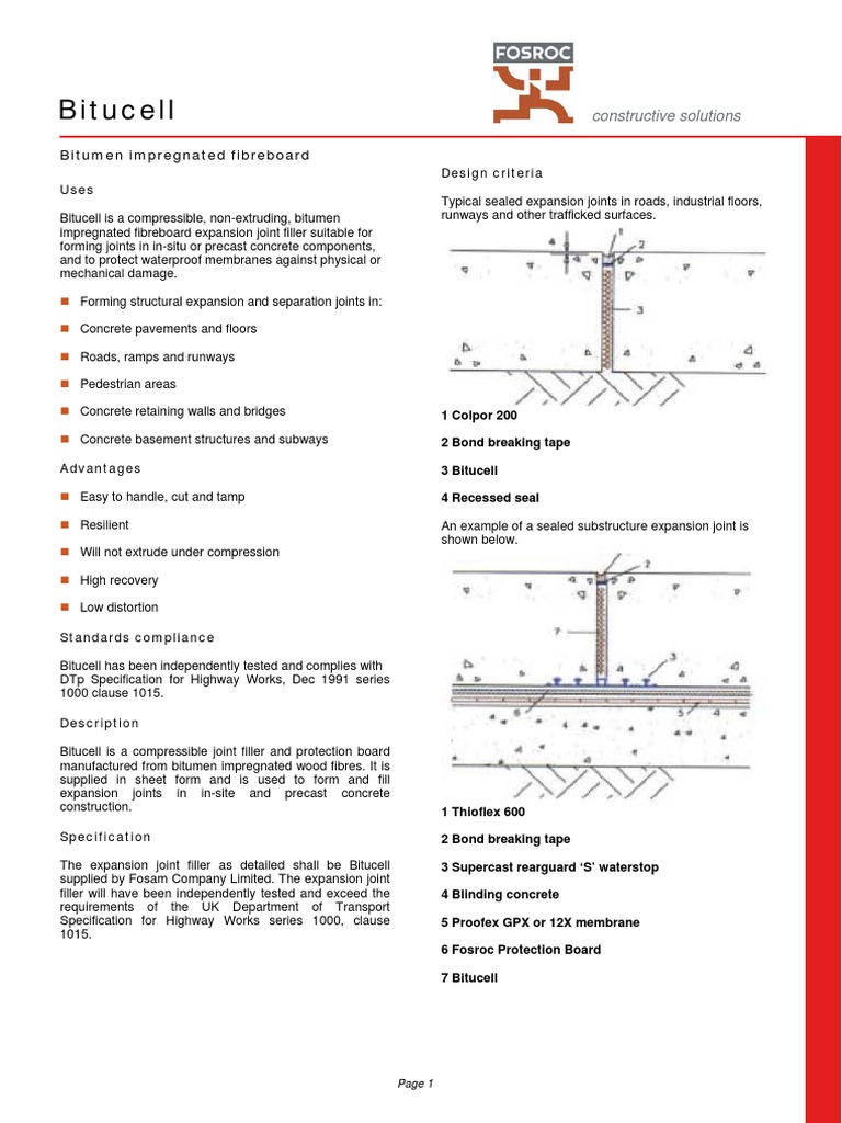 Bitucell | PDF | Extrusion | Concrete