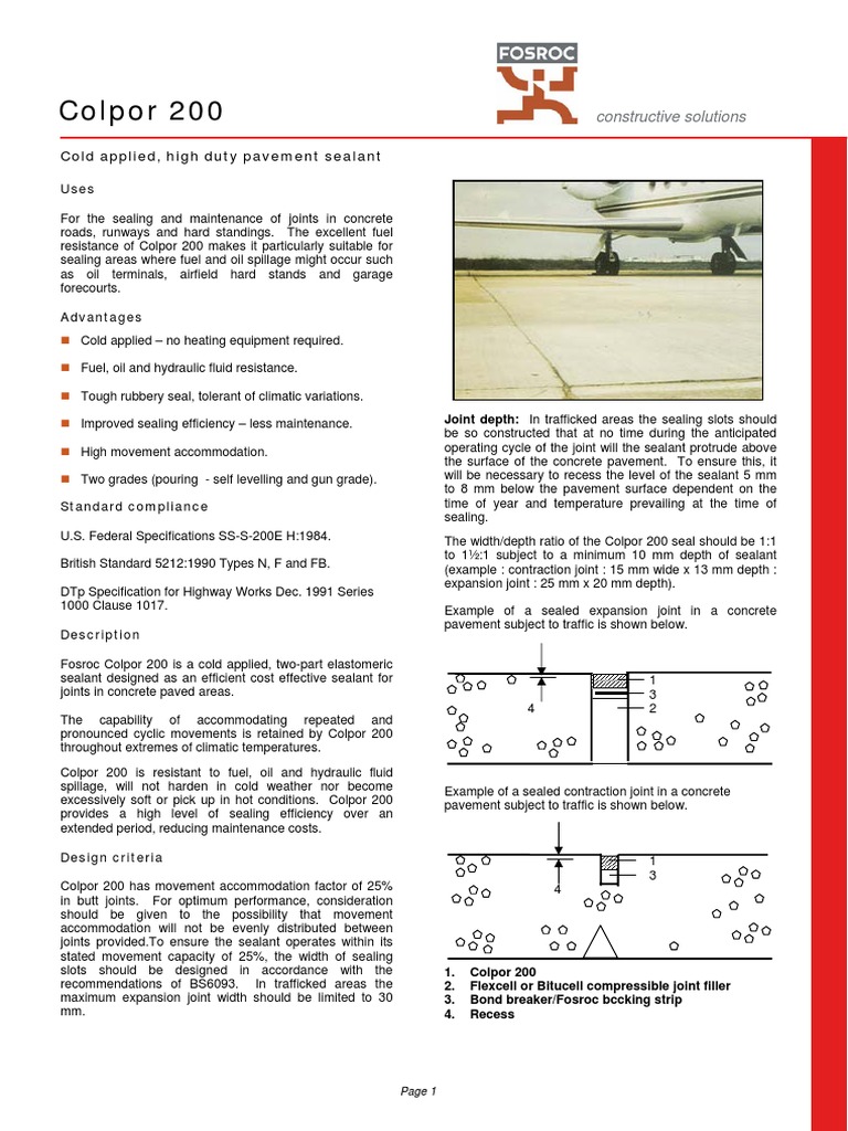 Colpor 200.pdf | Road Surface | Concrete
