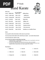 Ukulele Karate Checklist | PDF
