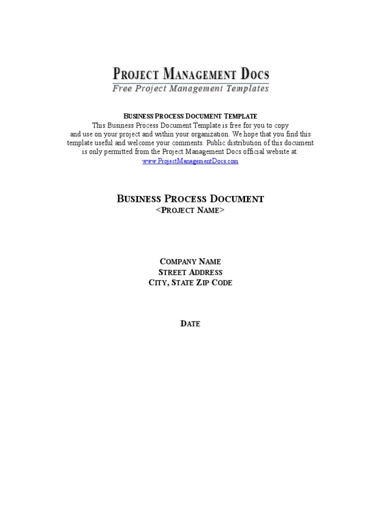Business Process Document Template | PDF | Business Process | Employment