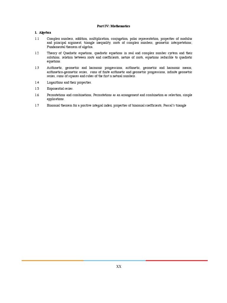 Bitsat 2015 Mathematics Syllabus | PDF | Circle | Complex Number