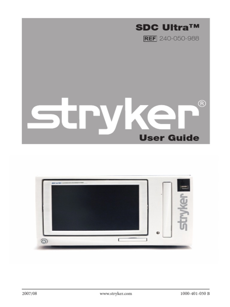 Stryker - SDC Ultra - User Manual Guide | Download Free PDF | Radio ...