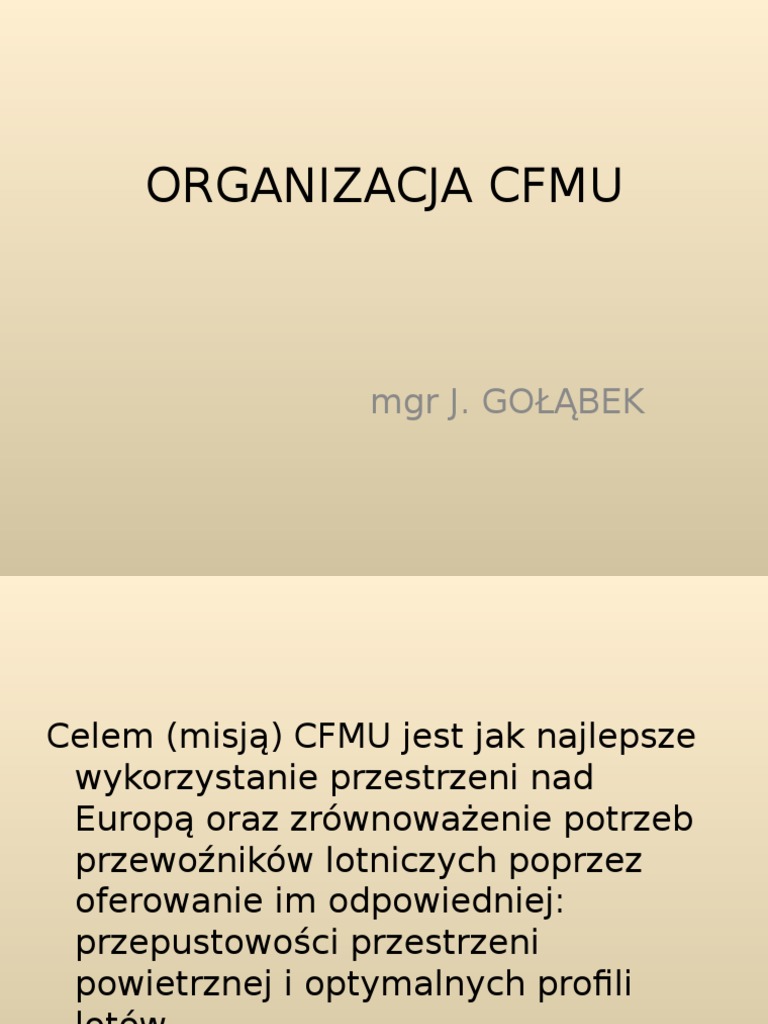 Organizacja Cfmu | PDF