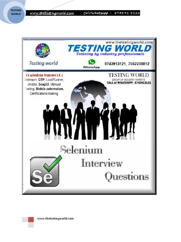 Selenium Java Interview Questions | PDF | Inheritance (Object Oriented Programming) | Method ...
