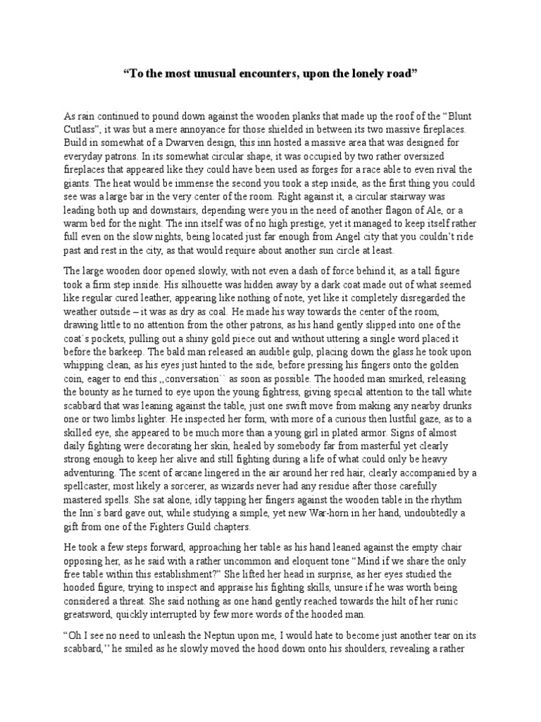 To The Most Unusual Encounters | PDF