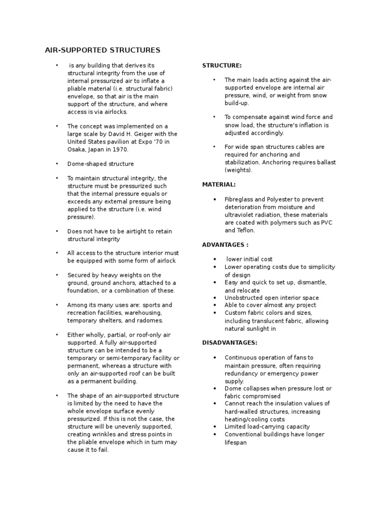 ABC Air Supported Structure | PDF | Building Engineering | Building