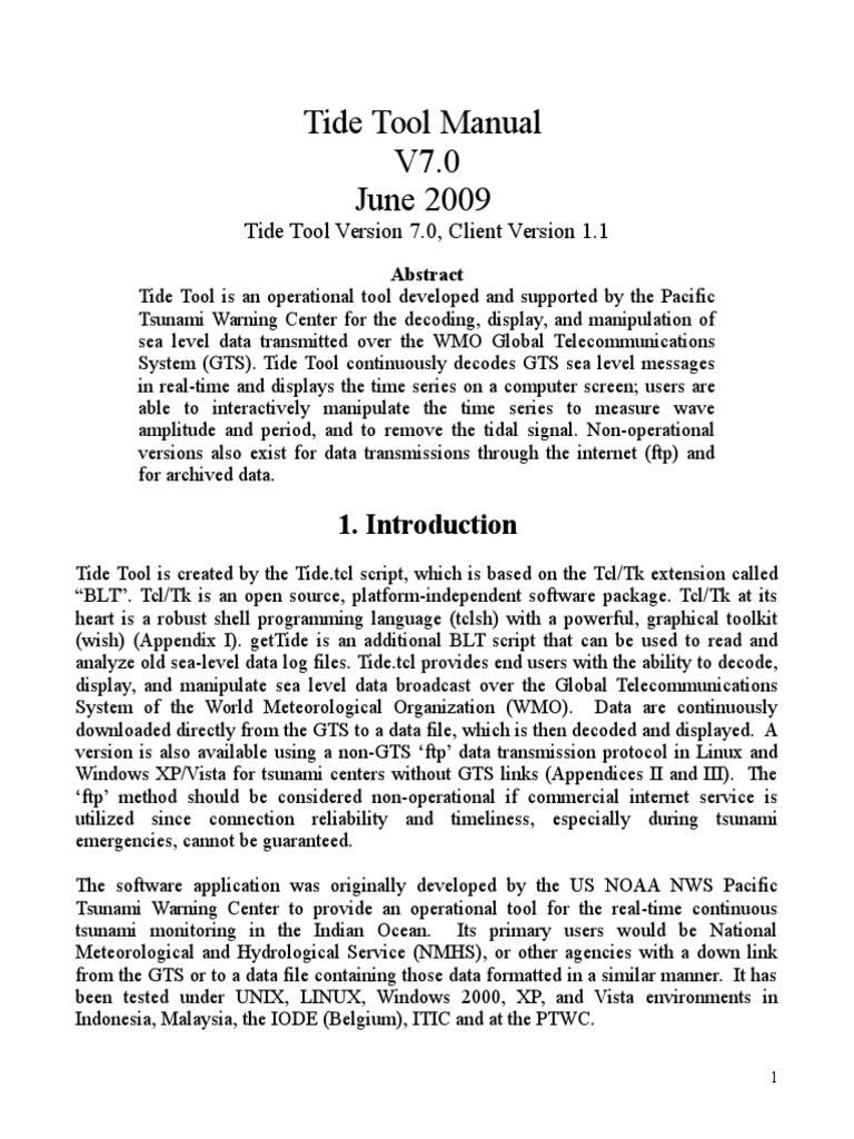 Tide Tool 7.0 Manual V1.1 | PDF | Command Line Interface | Operating System