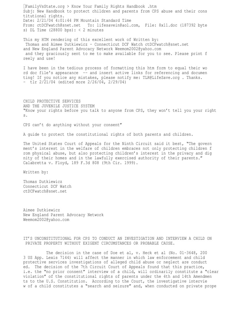 Know Your Rights | PDF | Search And Seizure | Search Warrant