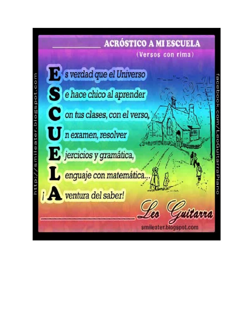 Acrostico Ami Escuela | PDF