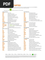 Bloomberg Commands Cheat Sheet | PDF | Futures Contract | Yield Curve