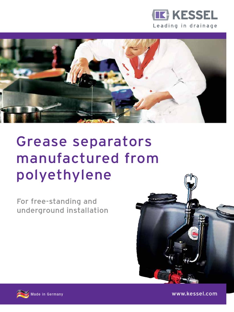 KESSEL Grease Separator Systems Overview | PDF | Sewage Treatment ...