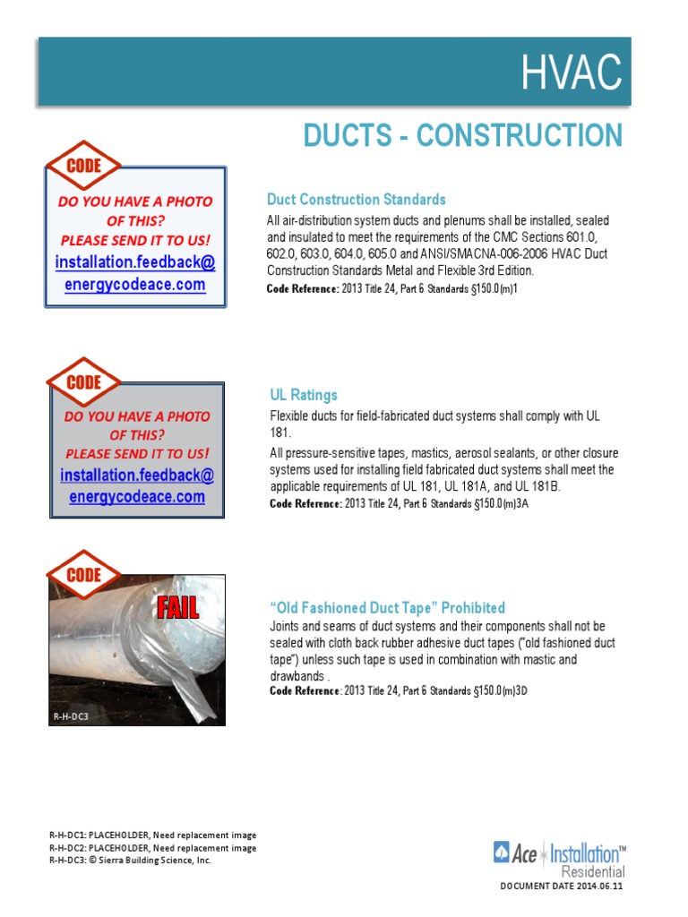 HVAC Ducts Installation | PDF | Duct (Flow) | Hvac