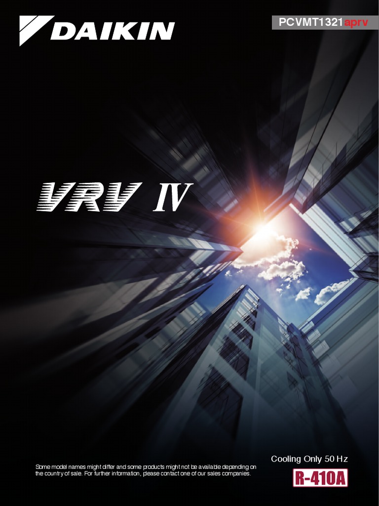 Daikin VRV IV Catalogue | PDF | Air Conditioning | Gas Compressor