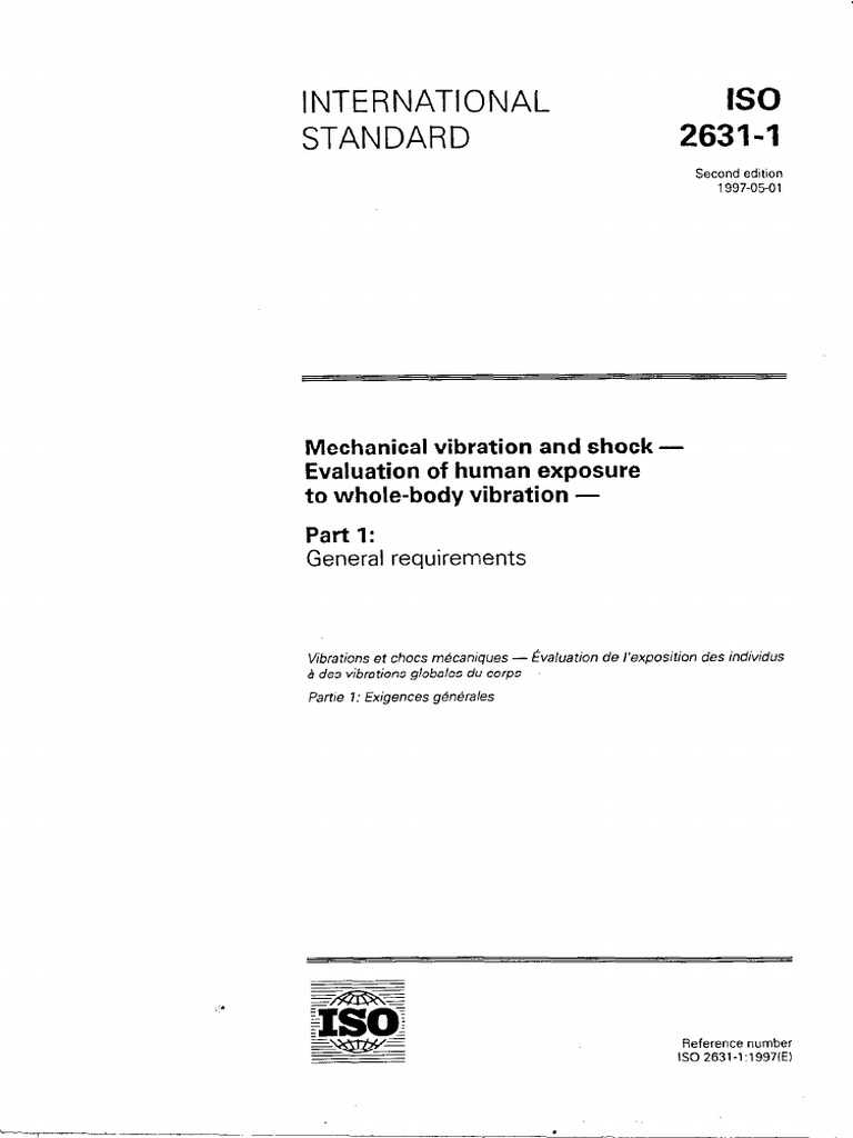 Iso 2631-1-1997 | PDF