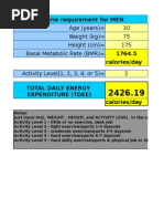Metabolic Equivalent Chart | PDF | Physical Exercise | Recreation