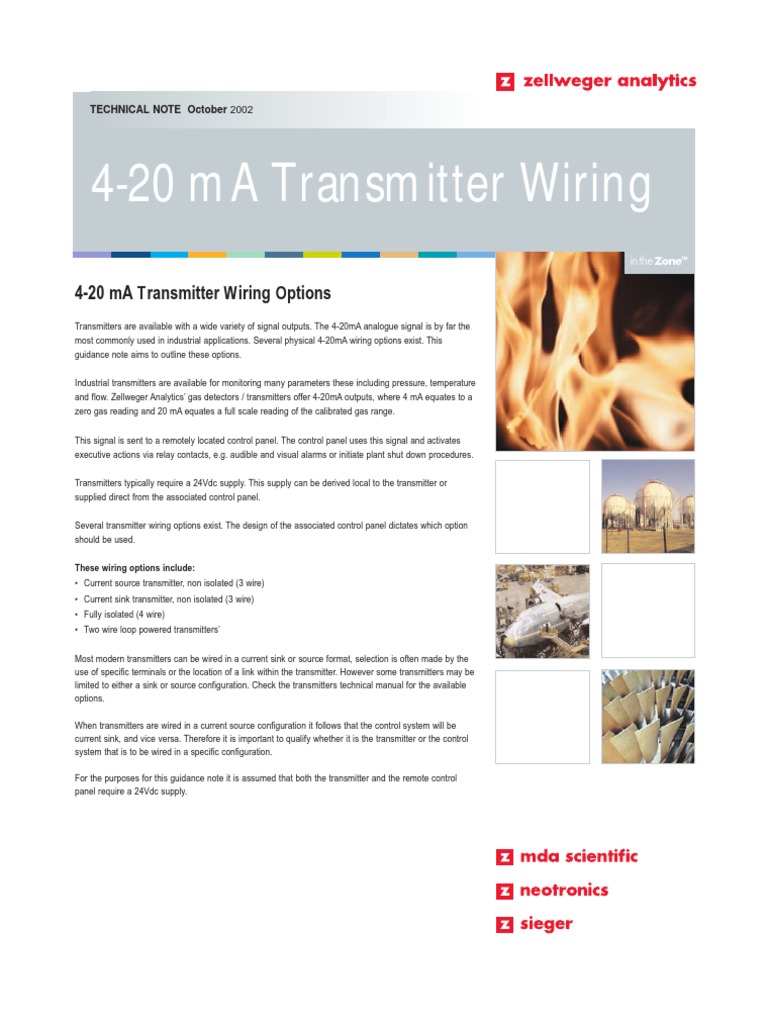 NEW - 4-20 MA Transmitter Wiring Technical Note | PDF | Electronics ...