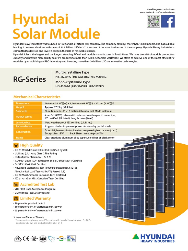 Data Sheet | Solar Panel | Electricity