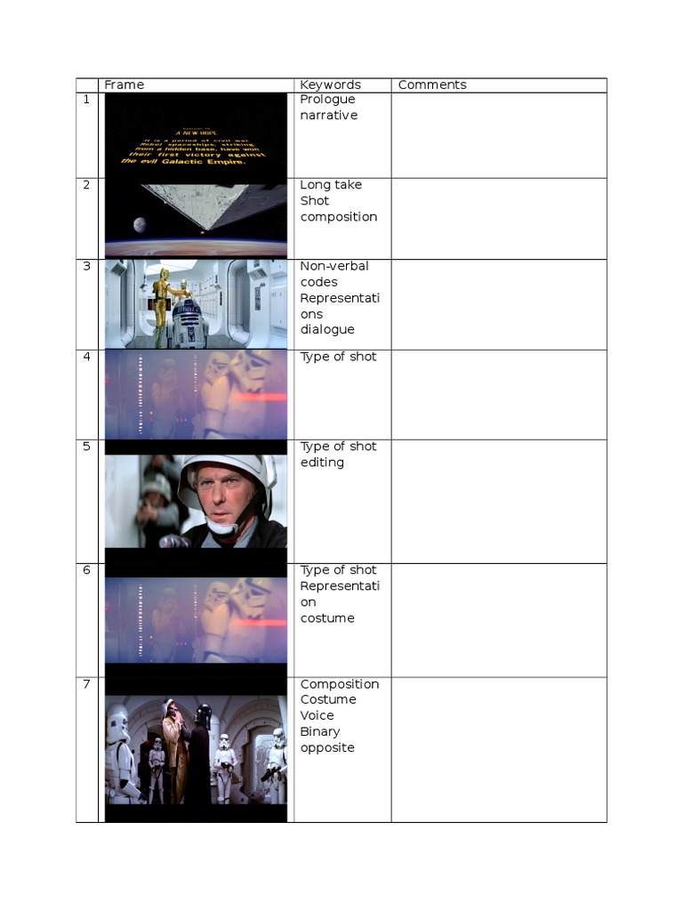 Star Wars Frame by Frame | PDF | Language Arts & Discipline