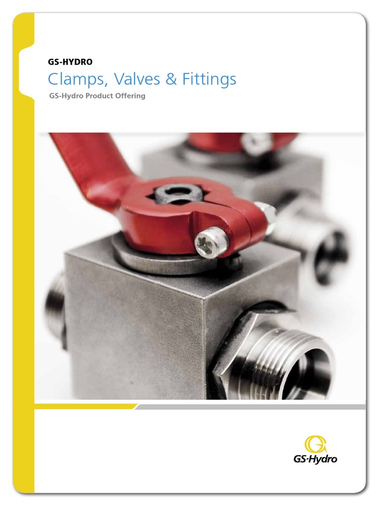Gs-Hydro Clamps Valves and Fittings | PDF | Pipe (Fluid Conveyance) | Valve