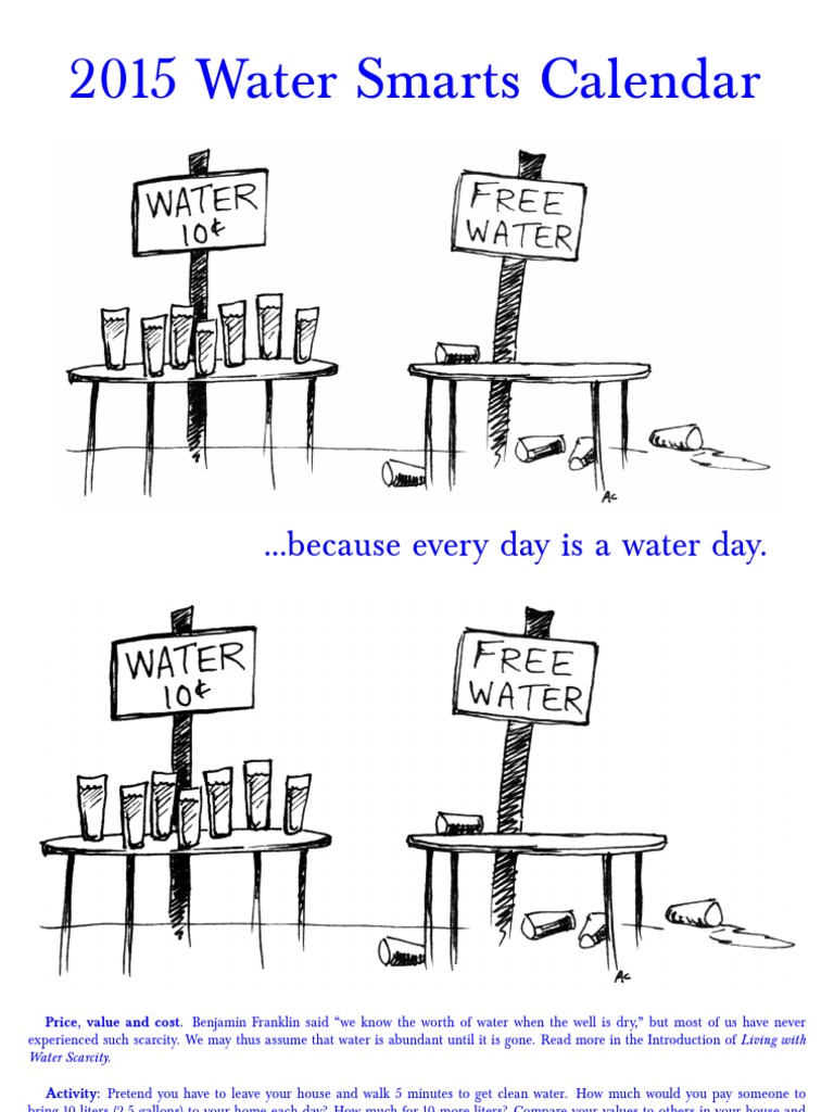 2015 Water Smarts Calendar: ... Because Every Day Is A Water Day | PDF ...