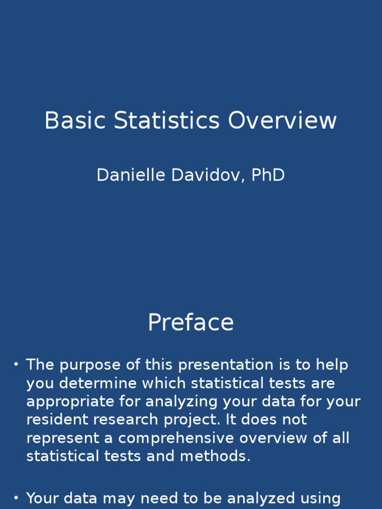 RBC Statistics Overview RBC | PDF | Correlation And Dependence | Statistics
