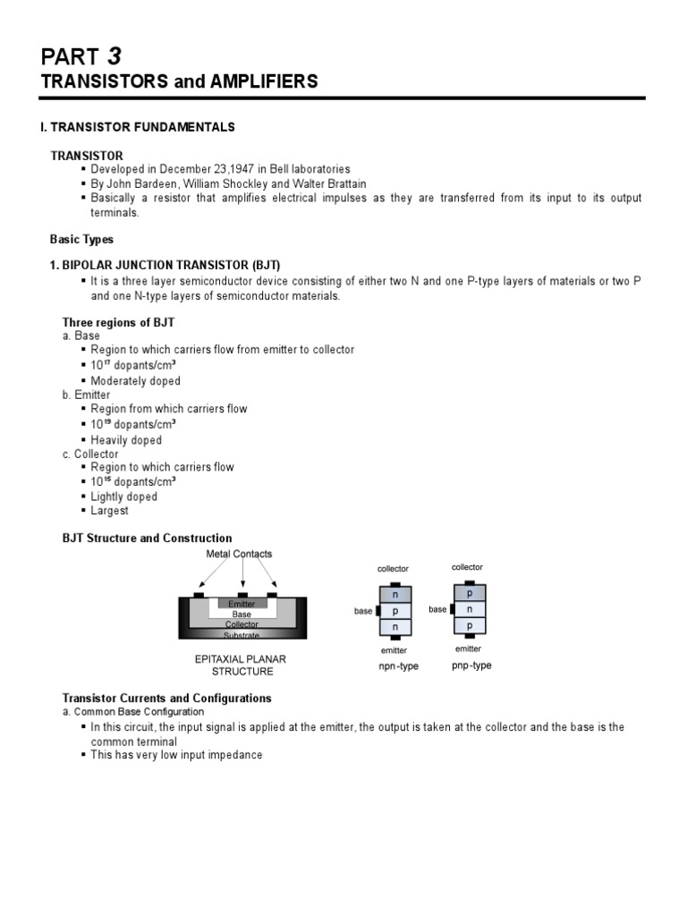 Electronics Module 3 | PDF | Field Effect Transistor | Amplifier