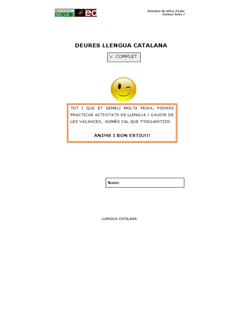 Deures Català | PDF