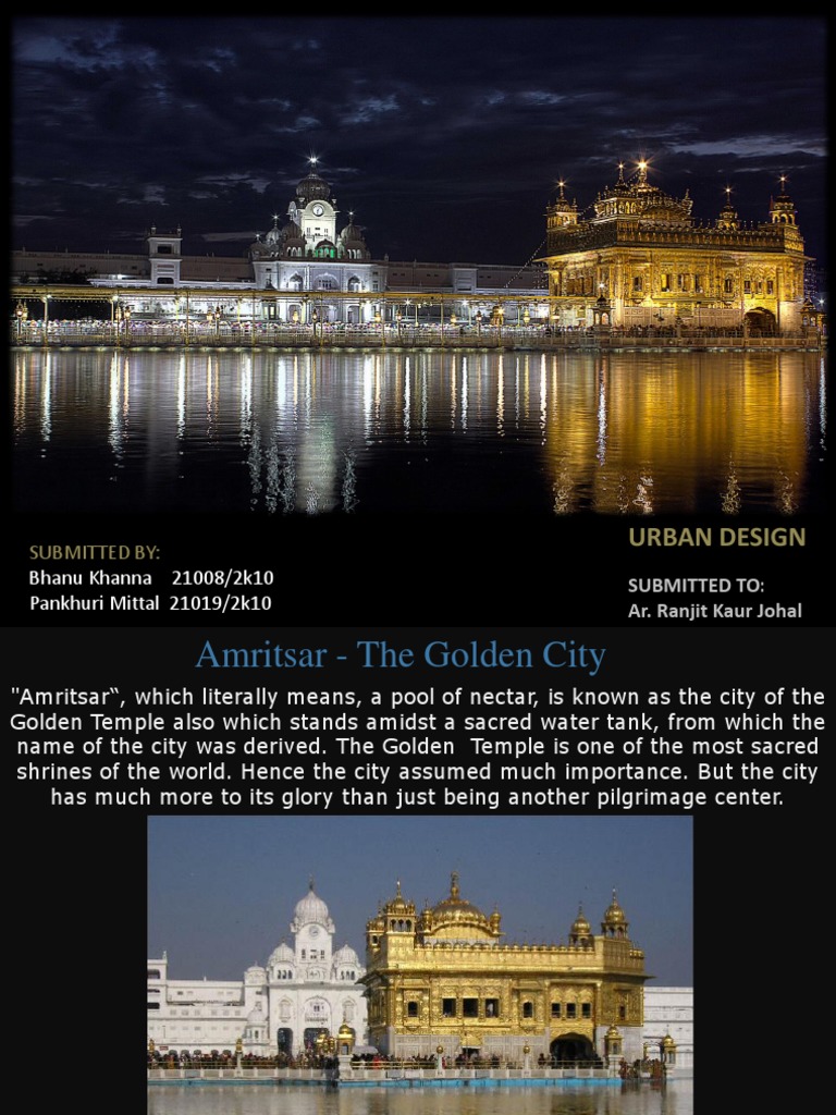 Amritsar City - Urban Design | PDF | Punjab | Street
