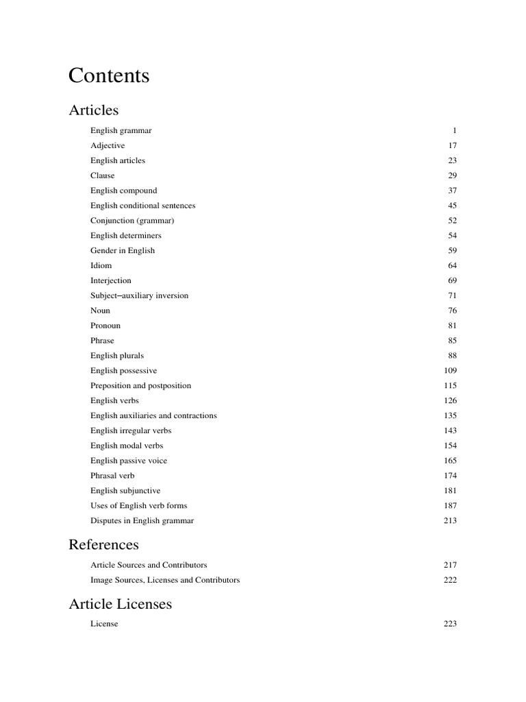 English Grammar Wiki | Download Free PDF | English Grammar | Part Of Speech