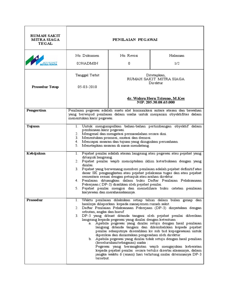 SOP Medical Check Up | PDF