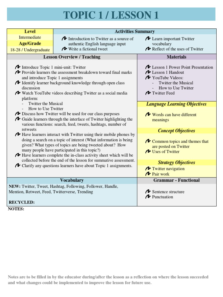 Lesson 1 Outline | PDF
