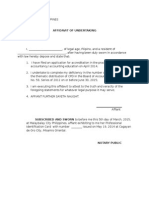 PRC Form Affidavit of Undertaking CPD | PDF | Business | Finance ...