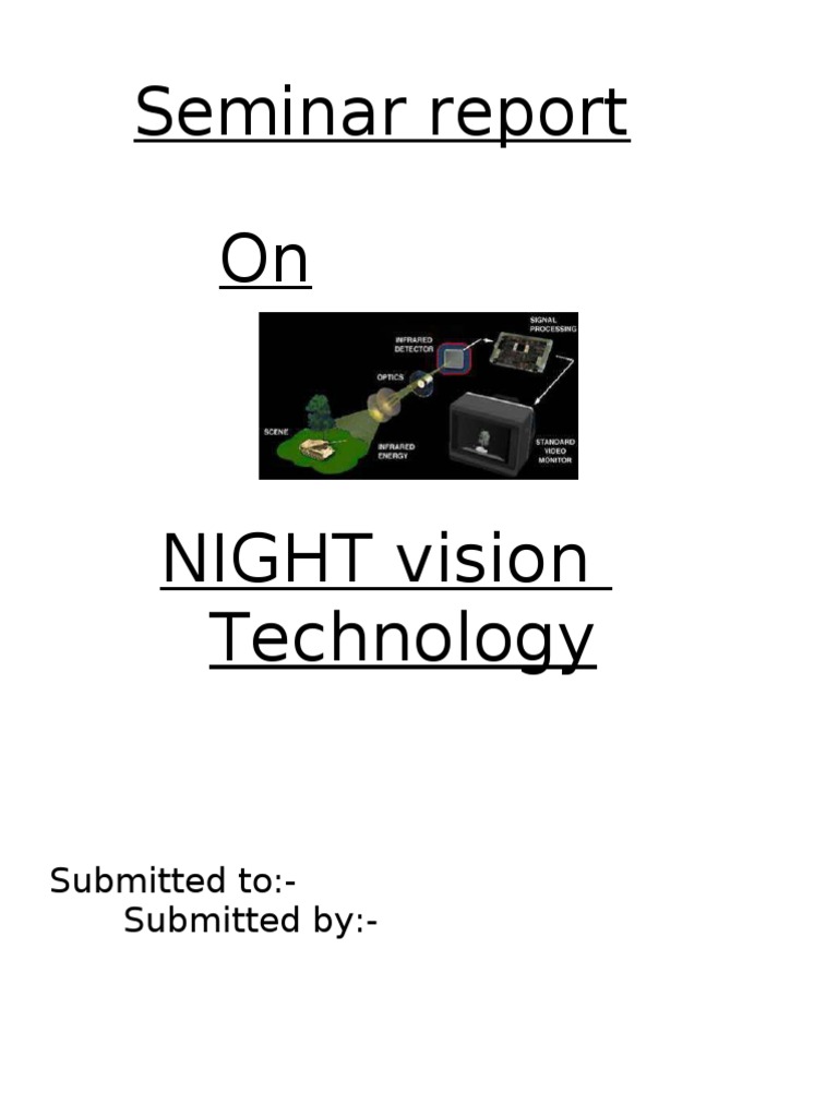 Night Vision Technology | PDF | Infrared | Electron