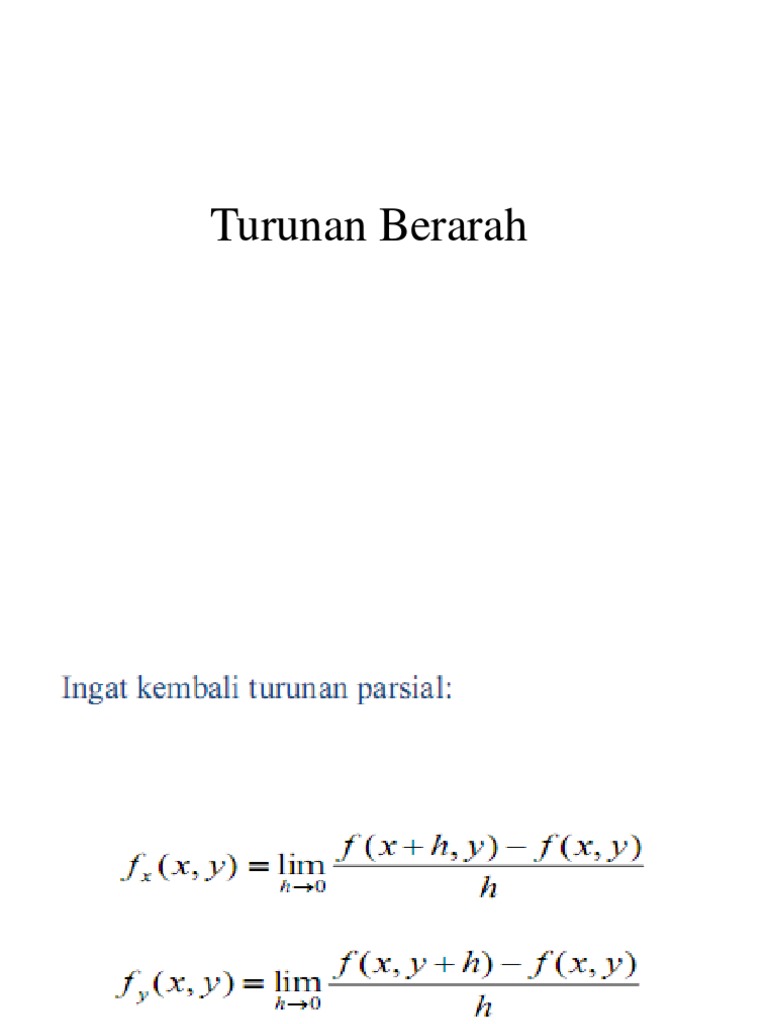 9 Turunan Berarah Aturan Rantai 1 | PDF