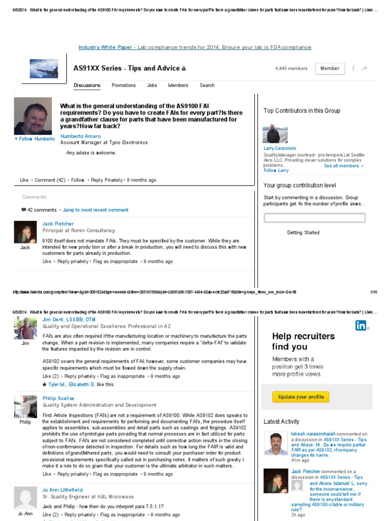 What is the General Understanding of the AS9100 FAI Requirements_ Do ...