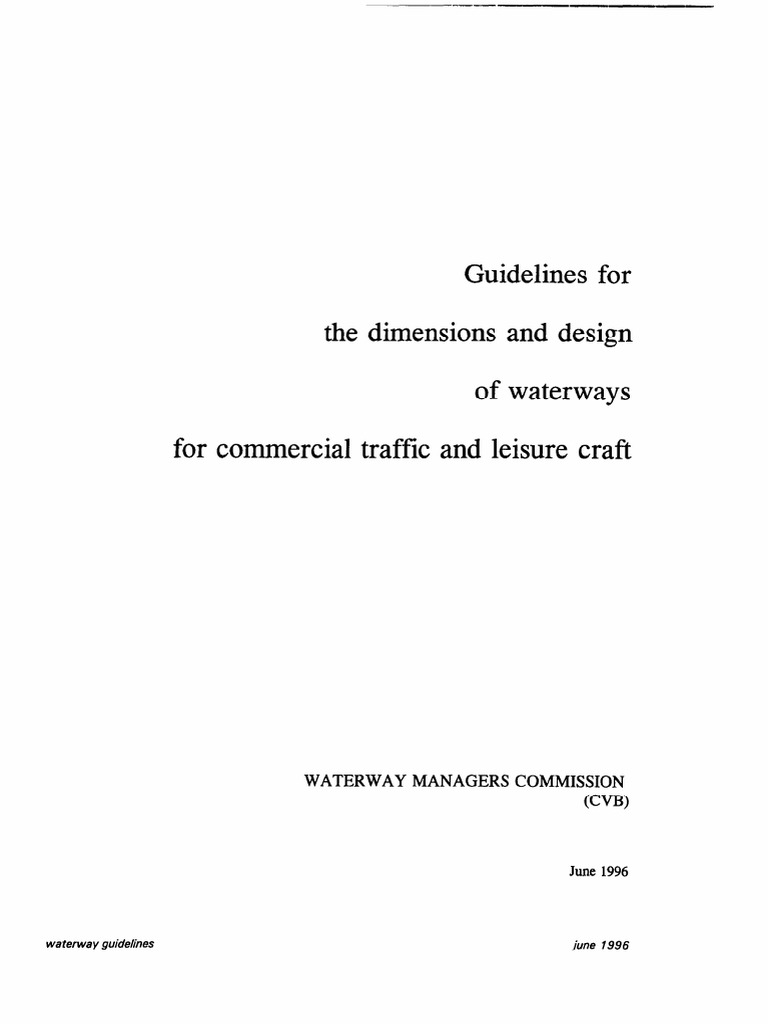 Waterway Design and Barge Standards | PDF | Barge | Yacht